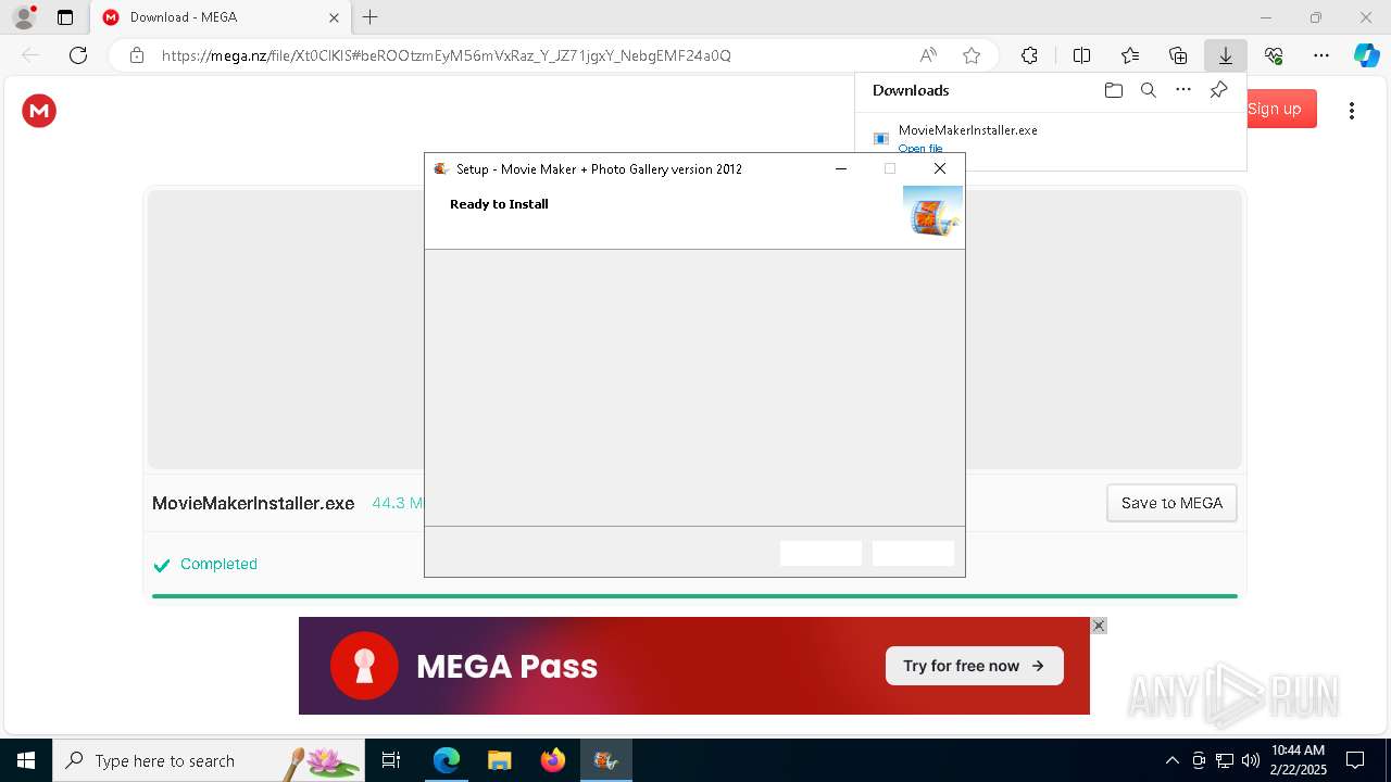 Analysis https://mega.nz/file/Xt0ClKIS#beROOtzmEyM56mVxRaz_Y_JZ71jgxY_NebgEMF24a0Q Malicious ...