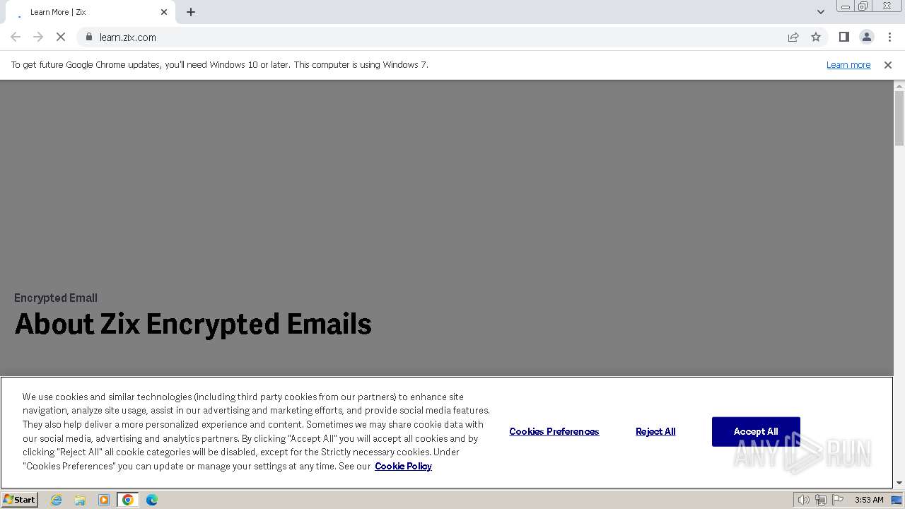 Malware analysis http://www.zixcorp.com/info/zixmail_ZMC Malicious activity | ANY.RUN - Malware ...