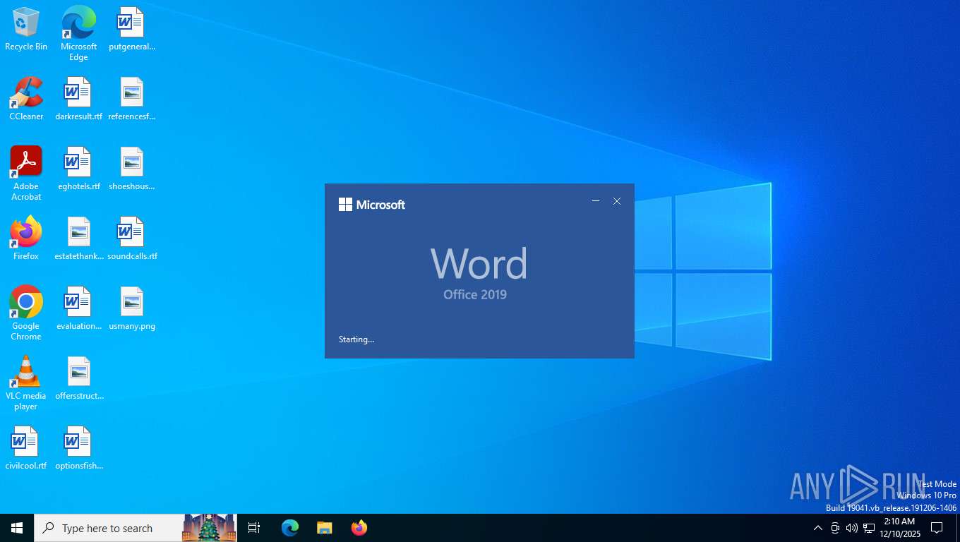 Malware analysis sample.doc Malicious activity | ANY.RUN - Malware ...