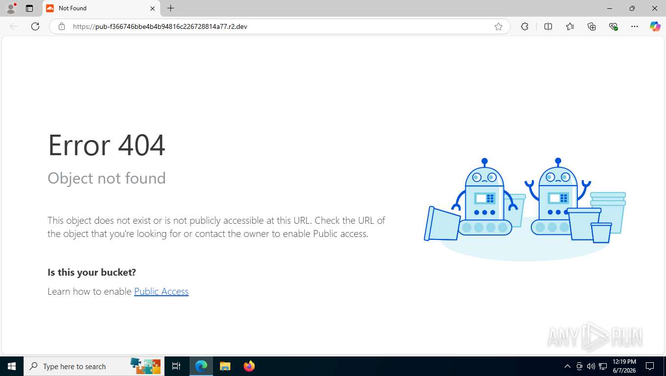 Malware analysis pub-f366746bbe4b4b94816c226728814a77.r2.dev Malicious ...
