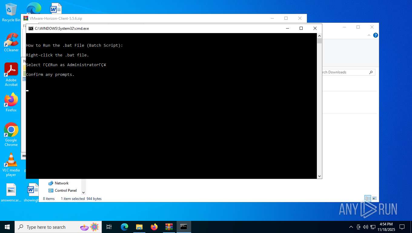 Malware analysis VMware-Horizon-Client-5.5.6.zip Malicious activity | ANY.RUN - Malware Sandbox ...