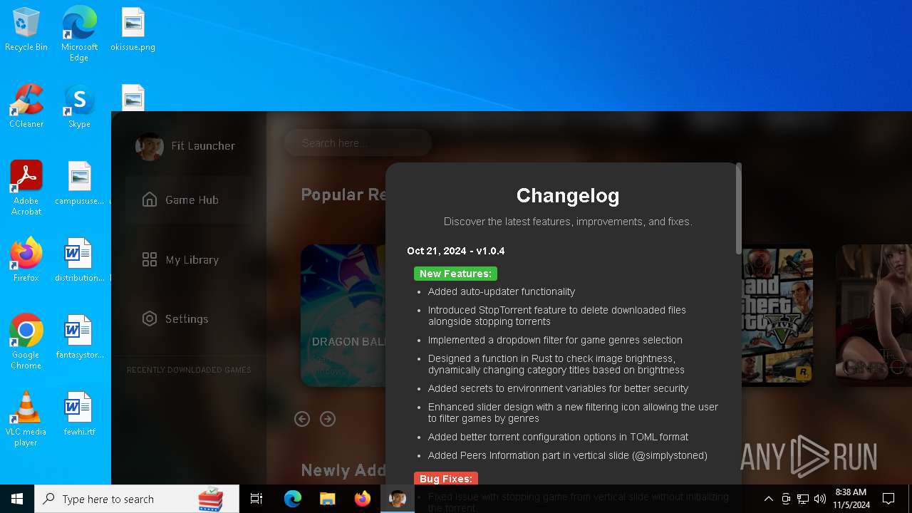 Malware analysis Fit.Launcher_1.0.4_x64_en-US.msi Malicious activity ...