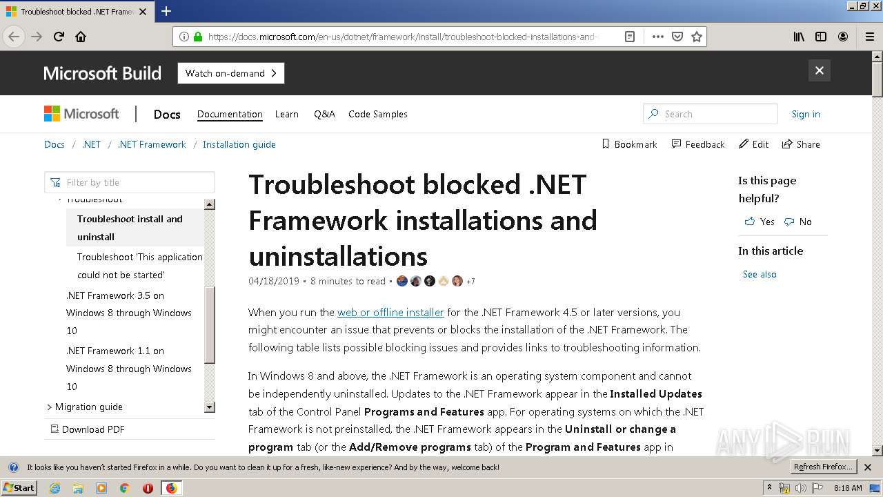 Malware analysis http://go.microsoft.com/fwlink/?LinkId=399168 No ...