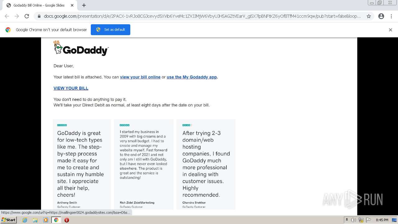 Malware analysis https://docs.google.com/presentation/d/e/2PACX ...