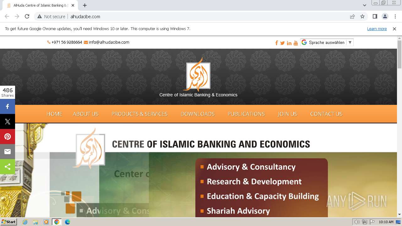Analysis alhudacibe.com/ Malicious activity - Interactive analysis ANY.RUN