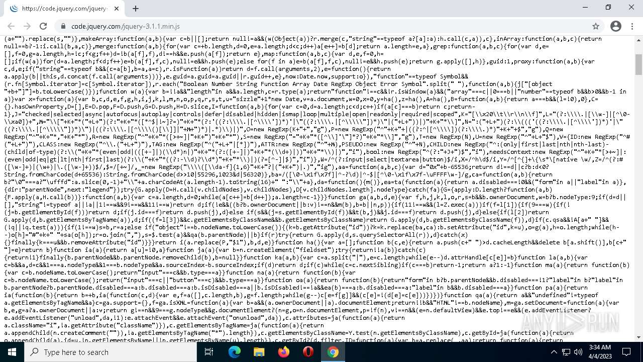Analysis https://code.jquery.com/jquery-3.1.1.min.js No threats ... Analysis https://code.jquery.com/jquery-3.1.1.min.js No threats ...