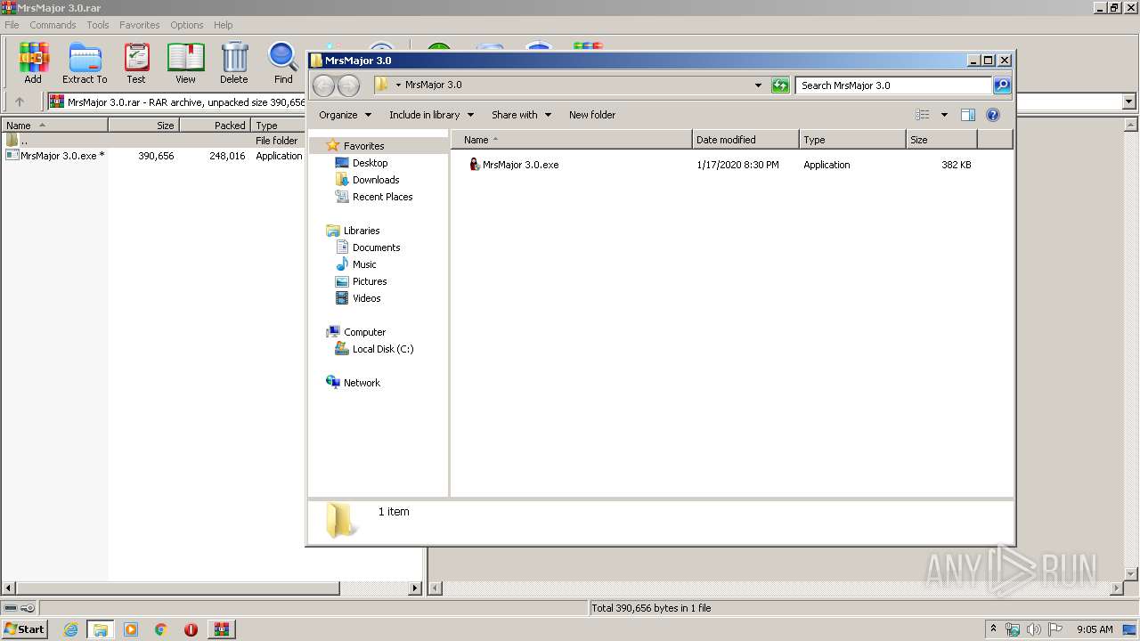 Malware analysis MrsMajor 3.0.rar Suspicious activity | ANY.RUN ...