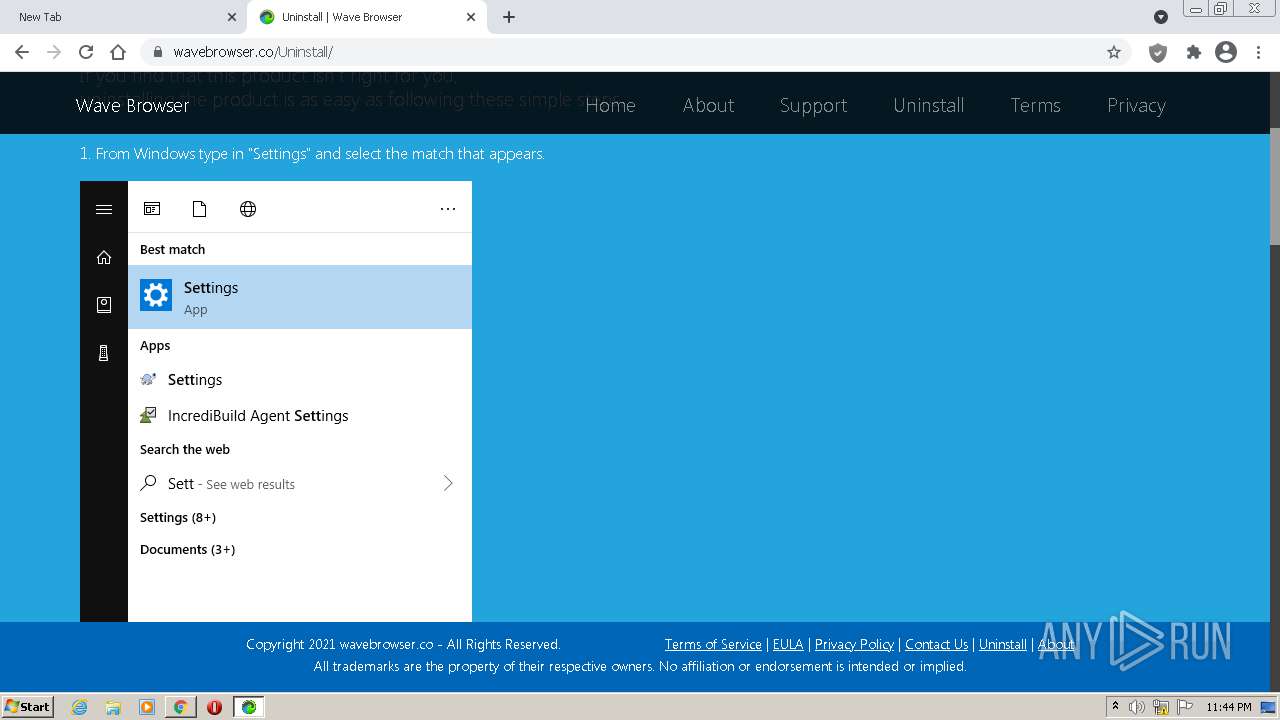 Malware analysis https://download.wavebrowser.co/?src=d-cp12177353273 ...