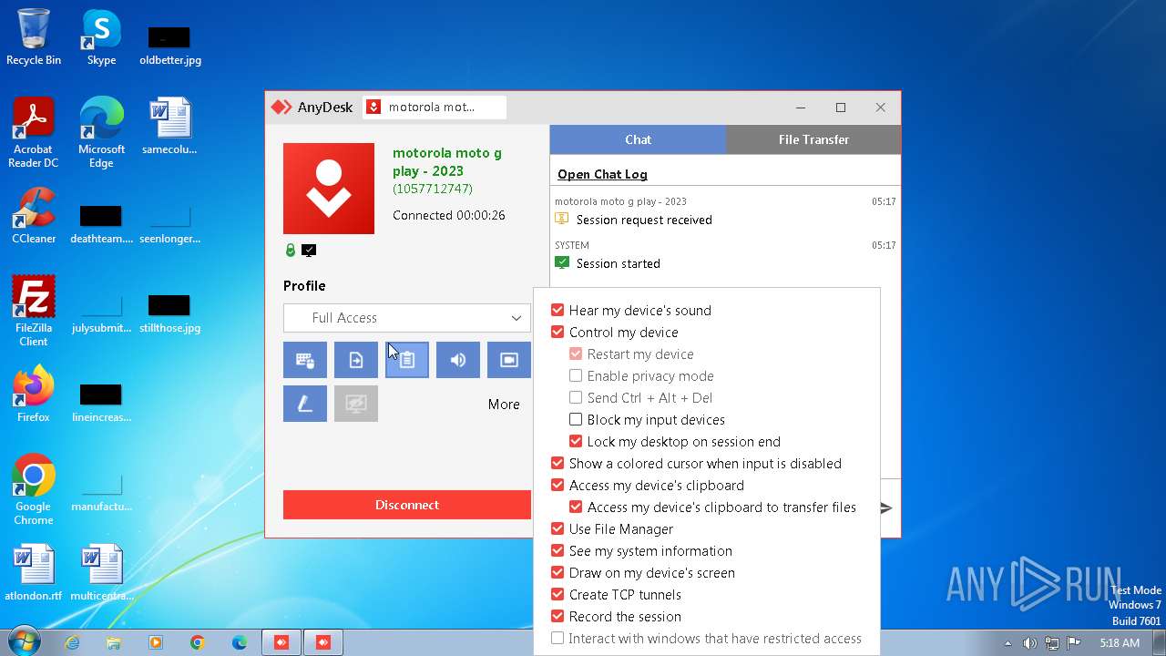 Malware analysis AnyDesk (1).exe Malicious activity | ANY.RUN - Malware ...