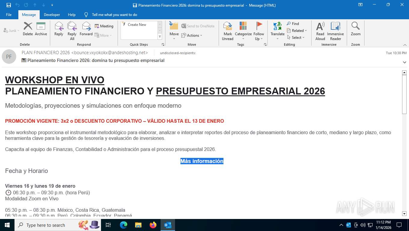 Malware analysis ATT83518.eml No threats detected | ANY.RUN - Malware ...