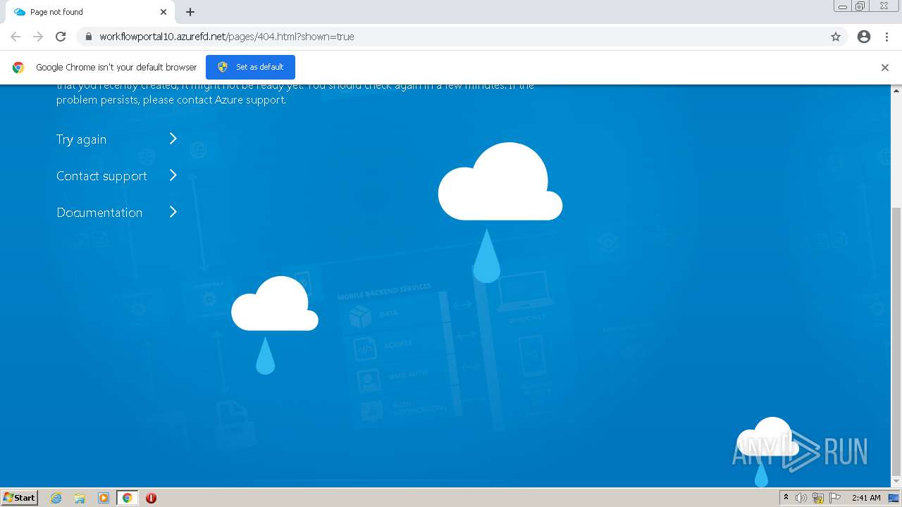 Malware analysis https://workflowportal10.azurefd.net Malicious ...