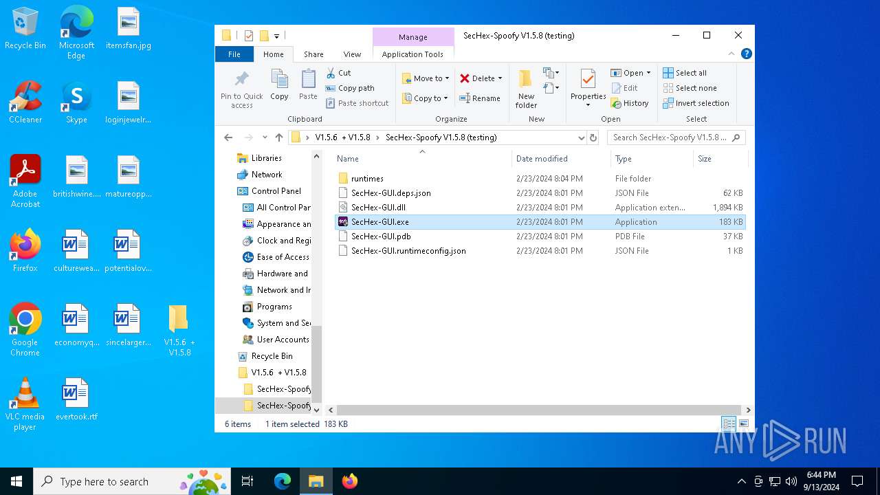 Malware analysis https://github.com/SecHex/SecHex-Spoofy Malicious ...