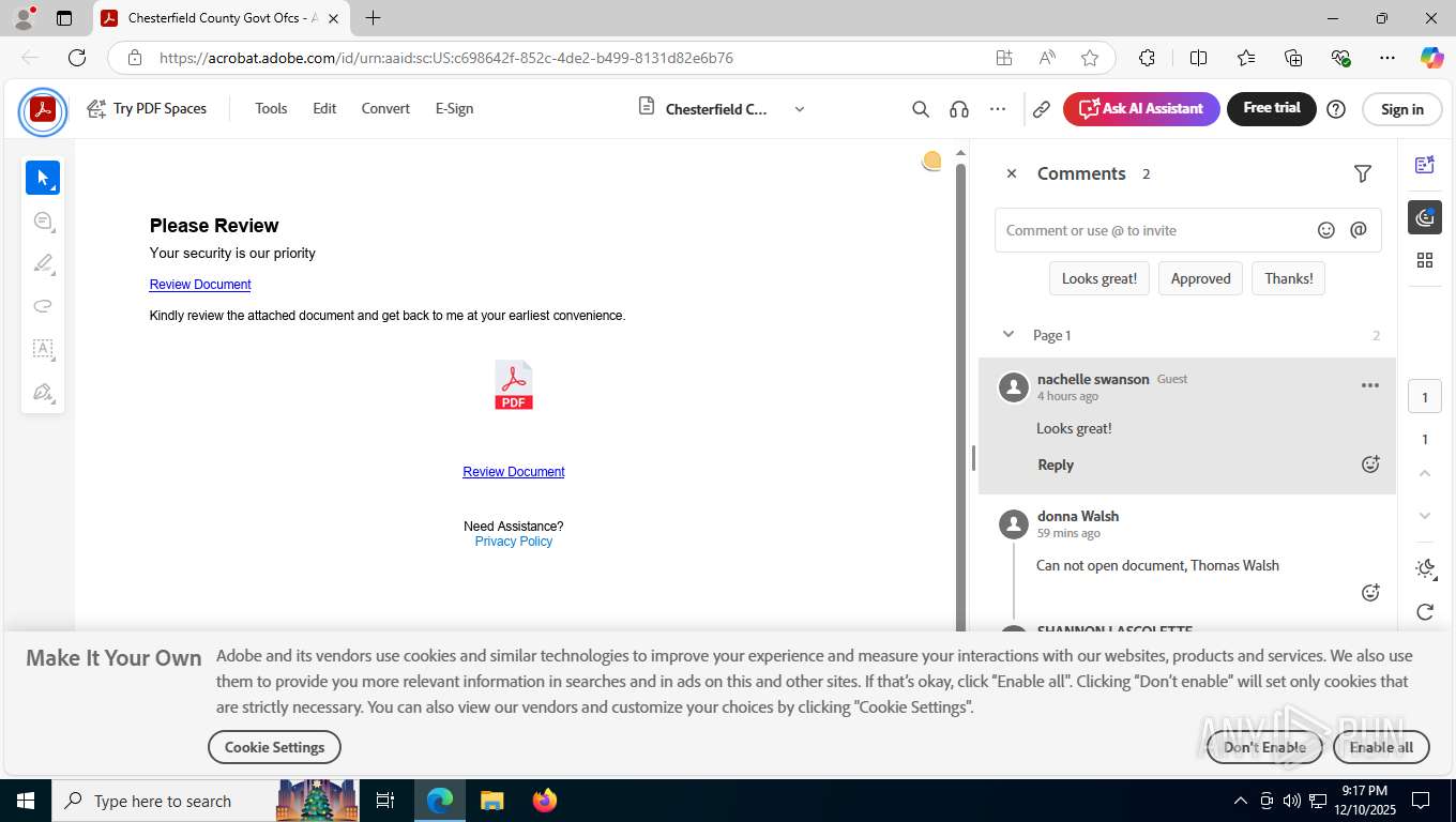 Analysis Https://acrobat.adobe.com/id/urn:aaid:sc:US:c698642f-852c-4de2 ...