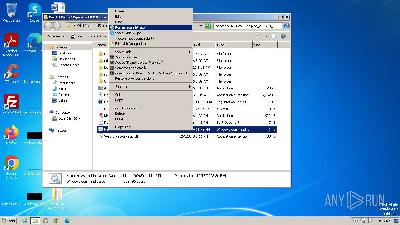 Malware analysis Win10.Vn - KMSpico_v10.2.0_Portable.zip Malicious ...