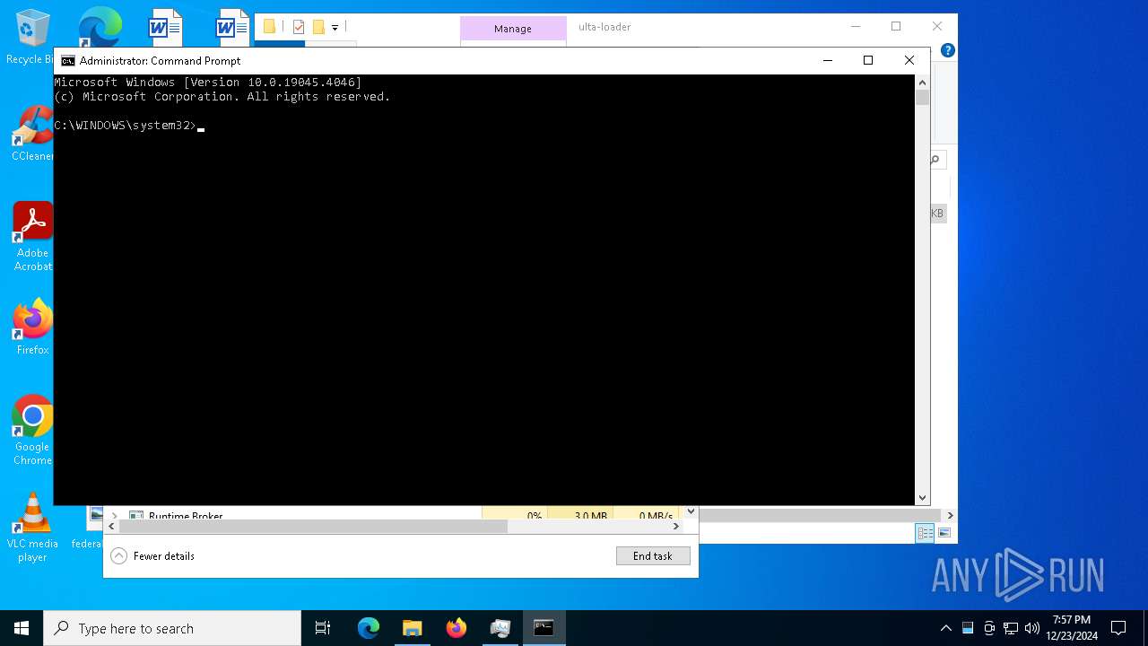 Malware analysis ulta-loader.exe Malicious activity | ANY.RUN - Malware ...