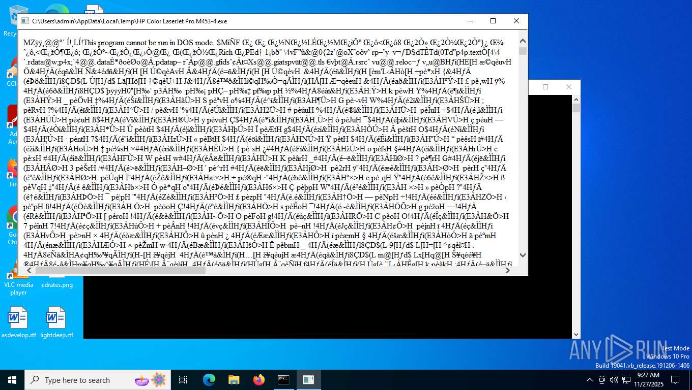 Malware analysis HP Color LaserJet Pro M453-4.exe No threats detected ...