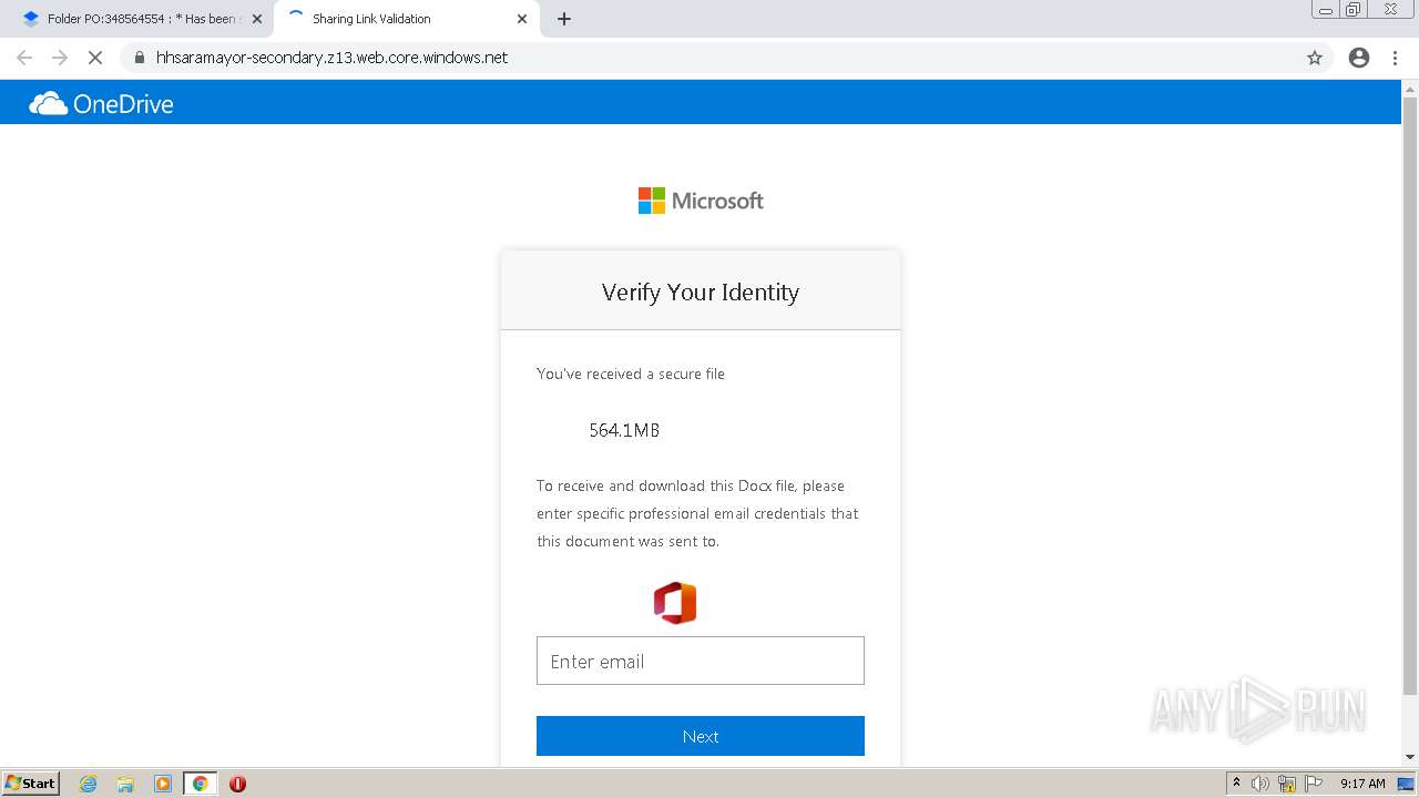 Malware analysis https://www.dropbox.com/scl/fi/6z20k8hyv7d1otvyh7nwe/Folder-PO_348564554 ...