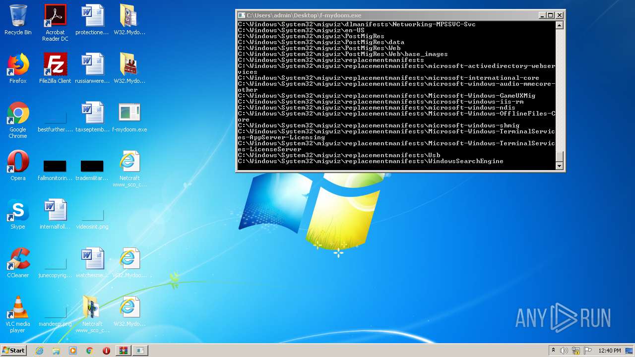 Malware analysis W32.MyDoom.A.zip Malicious activity | ANY.RUN ...