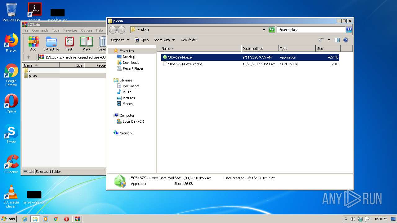 Malware analysis 123.zip Malicious activity | ANY.RUN - Malware Sandbox ...