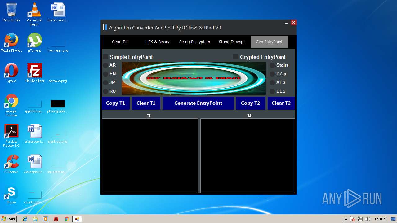 Malware analysis Algorithm Converter And Split By Riad & R4Jaw! V3.exe ...