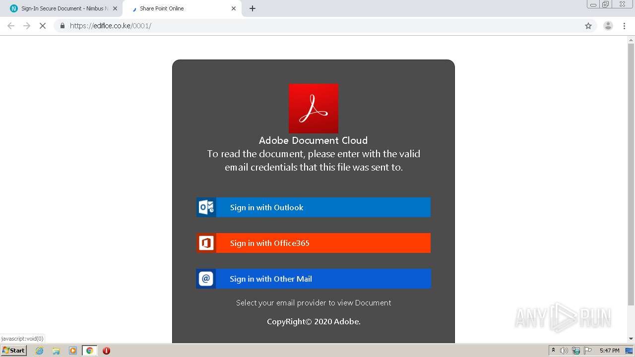 Malware analysis https://linkprotect.cudasvc.com/url?a=https%3a%2f%2fnimbusweb.me%2fs%2fshare ...