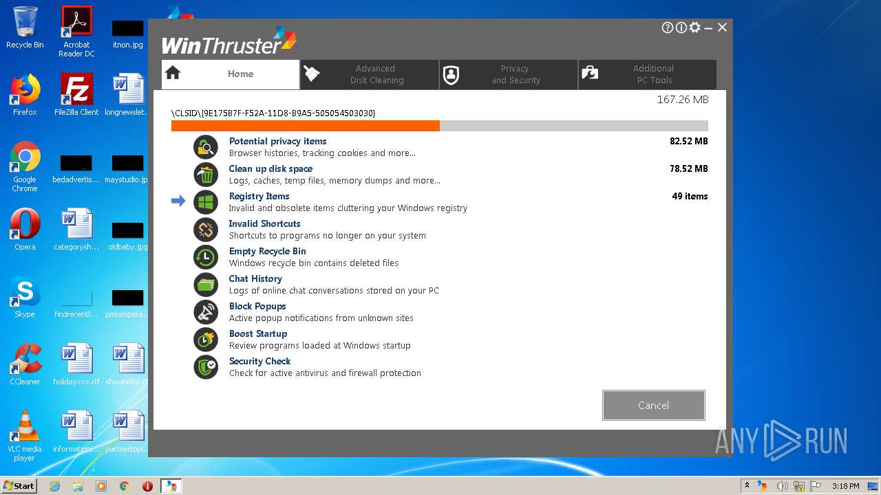 Malware analysis Setup_WinThruster_2020.exe No threats detected | ANY.RUN - Malware Sandbox Online