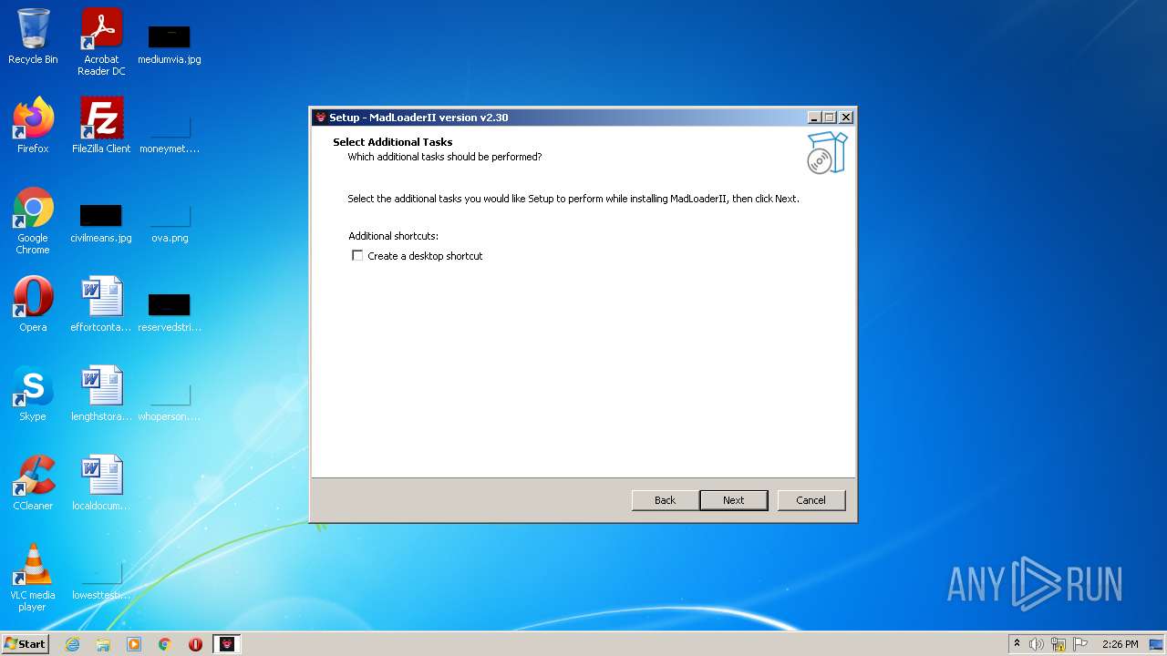 Malware analysis MadLoaderII-Installer.exe Malicious activity | ANY.RUN ...