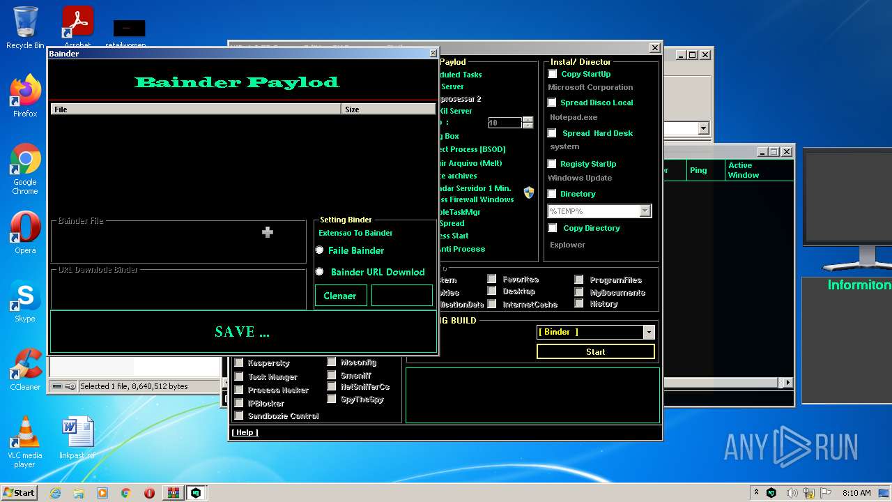 Malware analysis NjRat.0.7D.Danger.Edition.zip Malicious activity | ANY ...