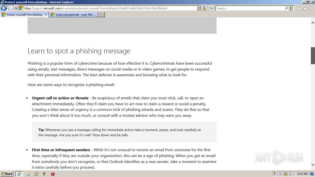 Malware analysis http://aka.ms/LearnAboutSenderIdentification Malicious activity | ANY.RUN ...