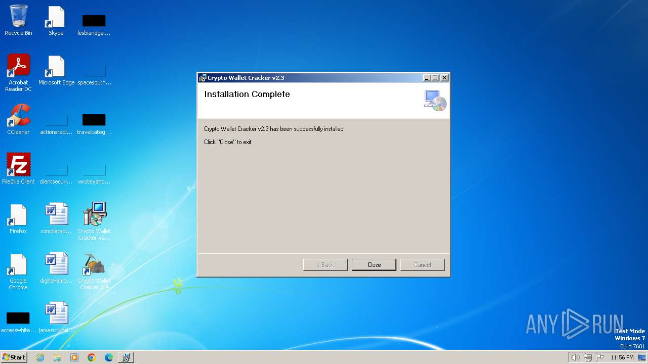 Malware analysis Crypto Wallet Cracker v2.3.msi Malicious activity ...