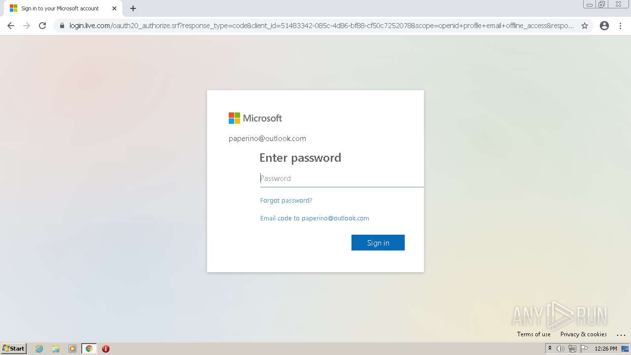 Malware analysis https://account.activedirectory.windowsazure.com Malicious activity | ANY.RUN ...