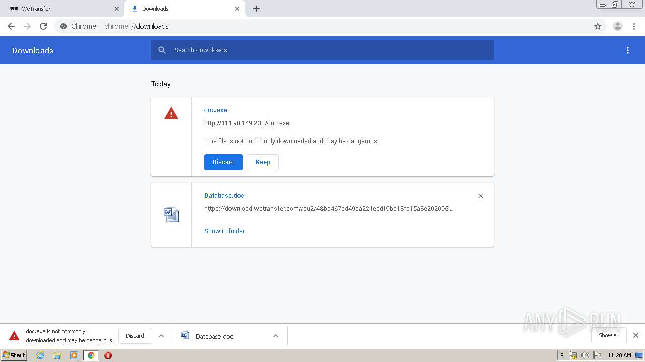 Malware Analysis Https: We.tl T-ldol2s9ymw Malicious Activity