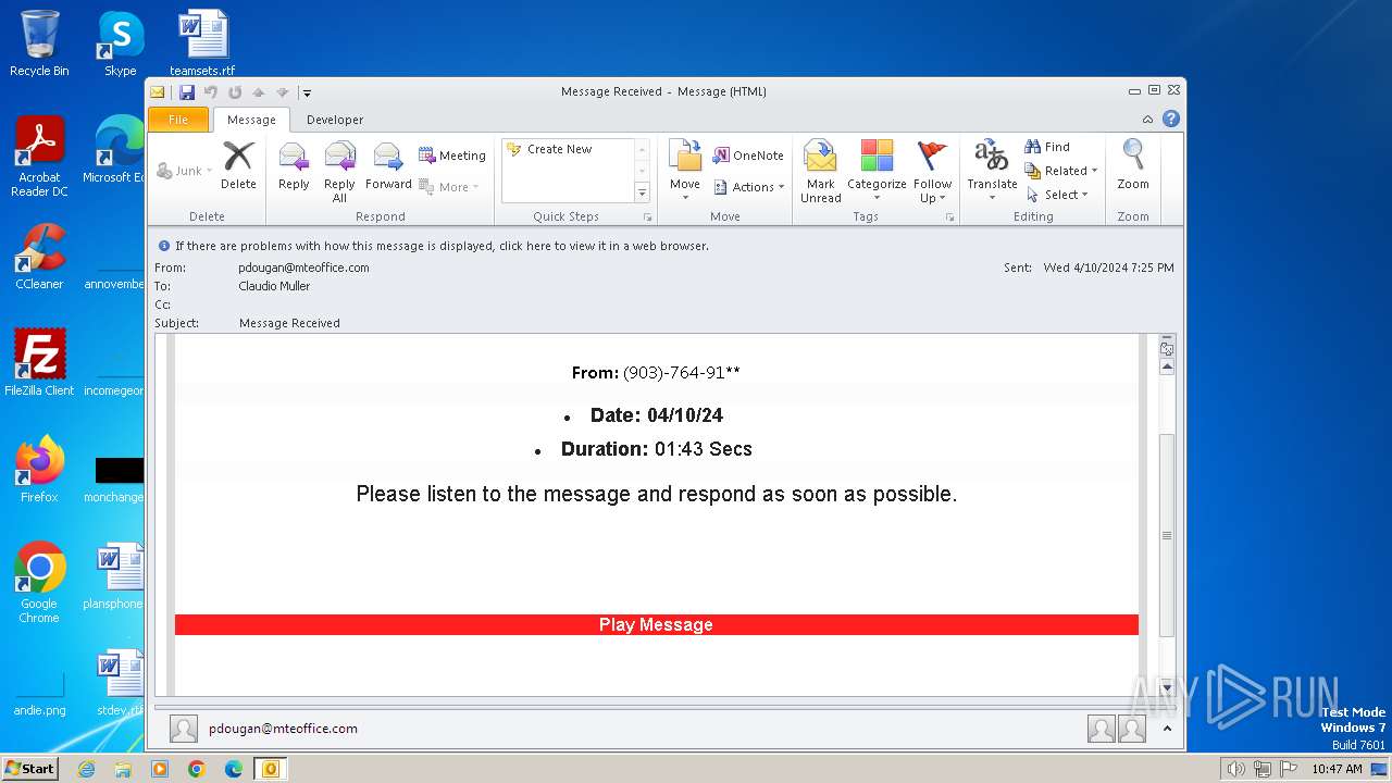 Malware analysis phish_alert_sp2_2.0.0.0.eml Malicious activity | ANY ...