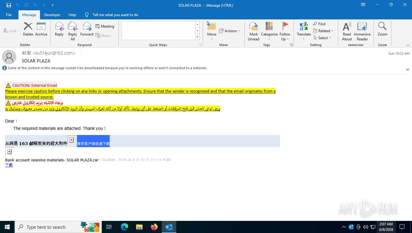 Malware analysis 12121.eml Suspicious activity | ANY.RUN - Malware ...