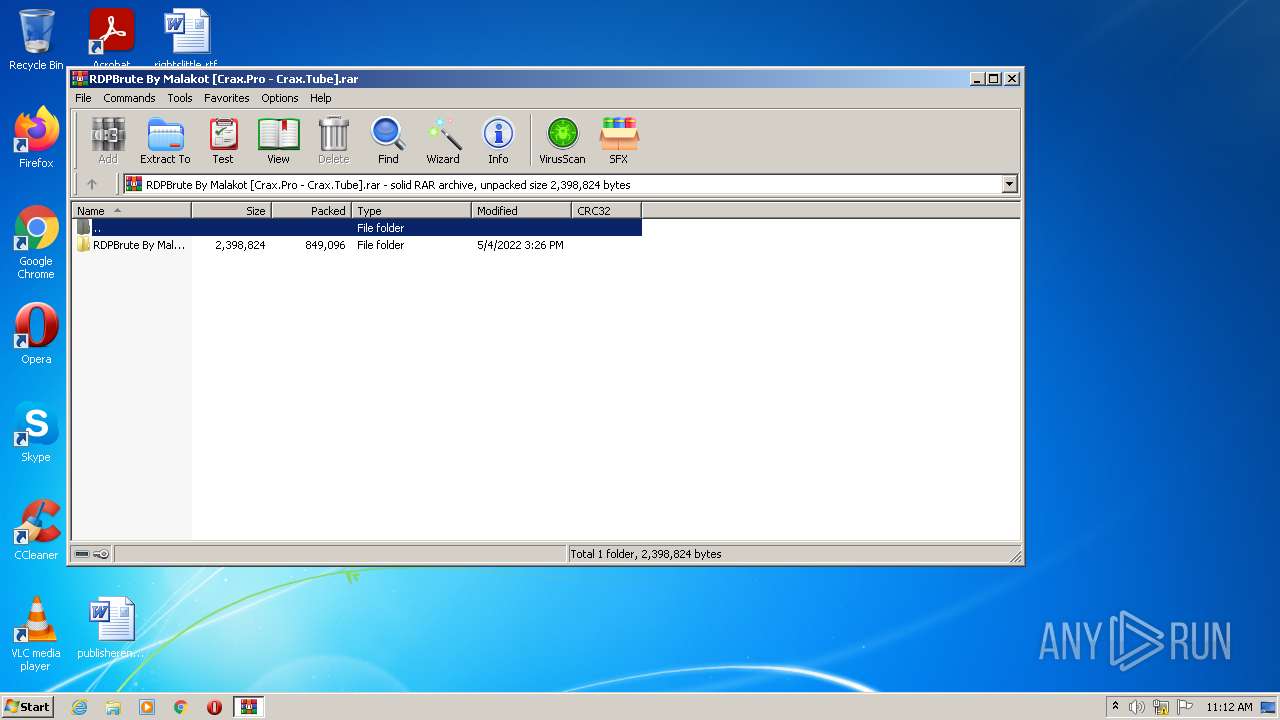 Malware analysis RDPBrute By Malakot [Crax.Pro - Crax.Tube].rar ...