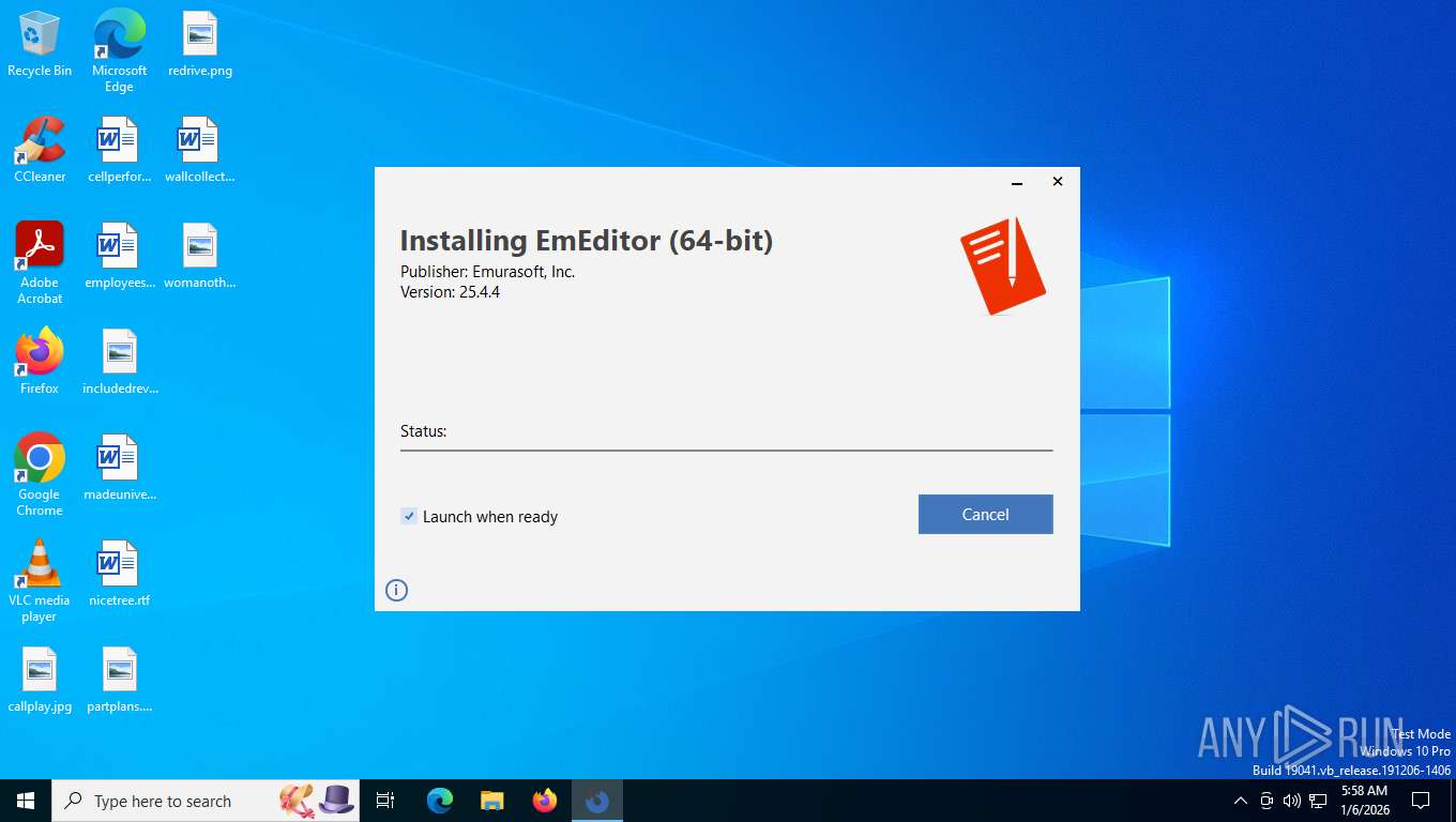 Malware analysis emed64_25.4.4.msi Malicious activity | ANY.RUN ...