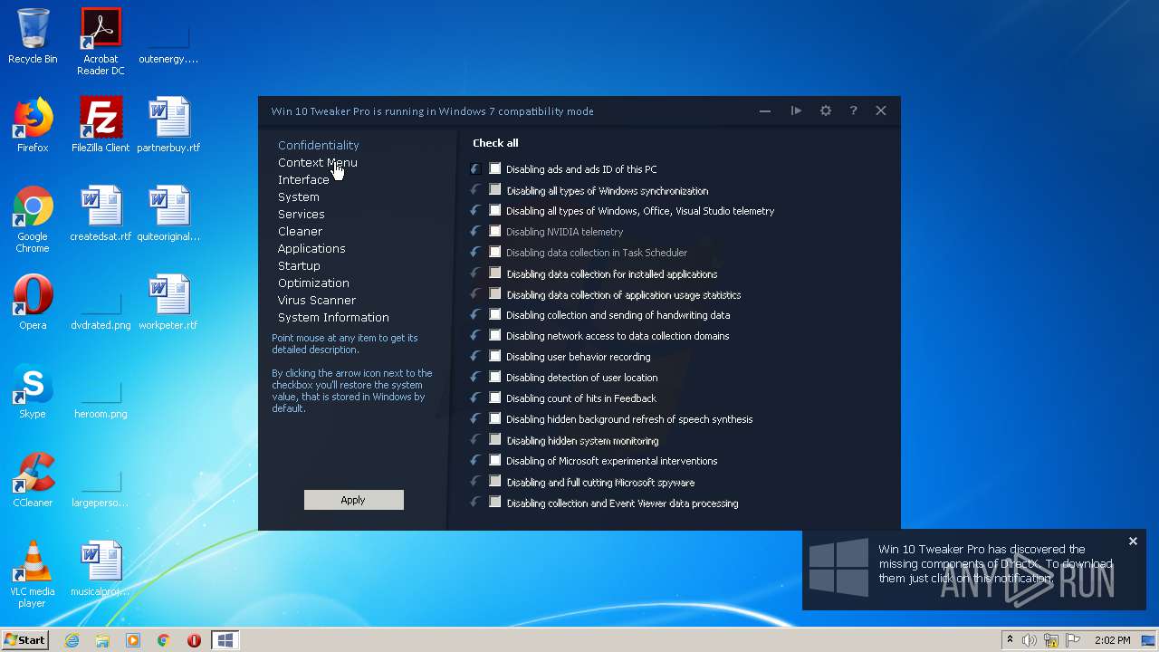 Malware Analysis Win10tweaker.exe Malicious Activity
