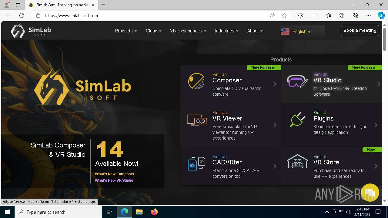 Analysis https://www.simlab-soft.com/ No threats detected - Interactive analysis ANY.RUN