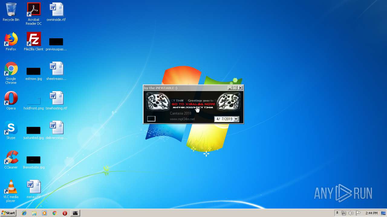 Malware analysis camtasia.2018-MPT.exe No threats detected | ANY.RUN ...