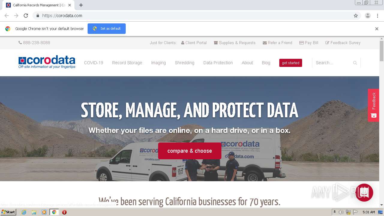 Malware analysis http://corodata.com Malicious activity | ANY.RUN ...