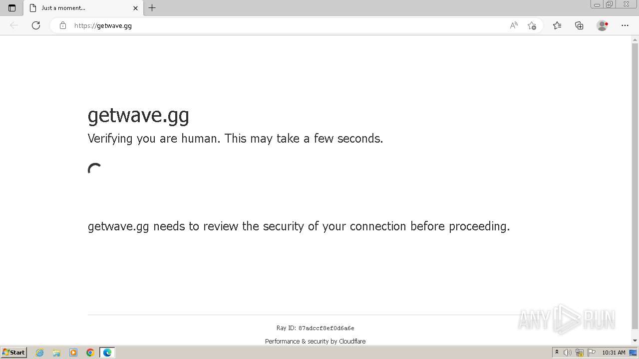 Malware analysis https://getwave.gg/ Malicious activity | ANY.RUN - Malware Sandbox Online