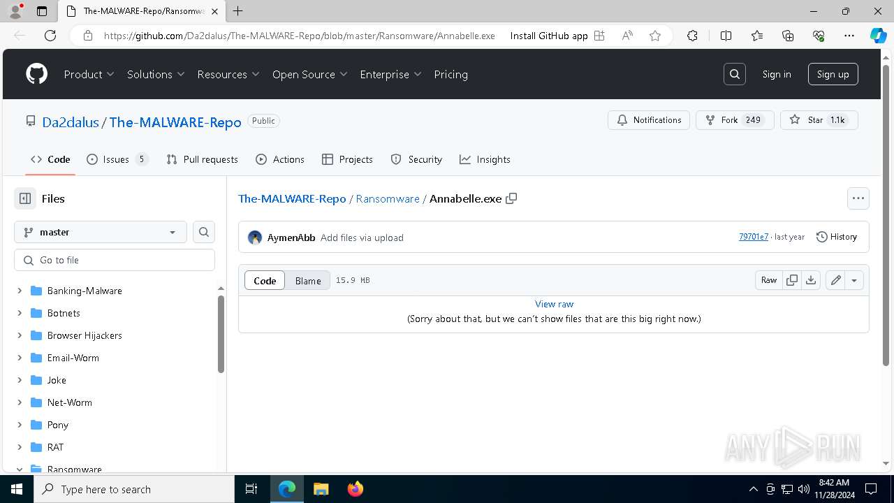 Analysis Https: Github.com Da2dalus The-malware-repo Blob Master