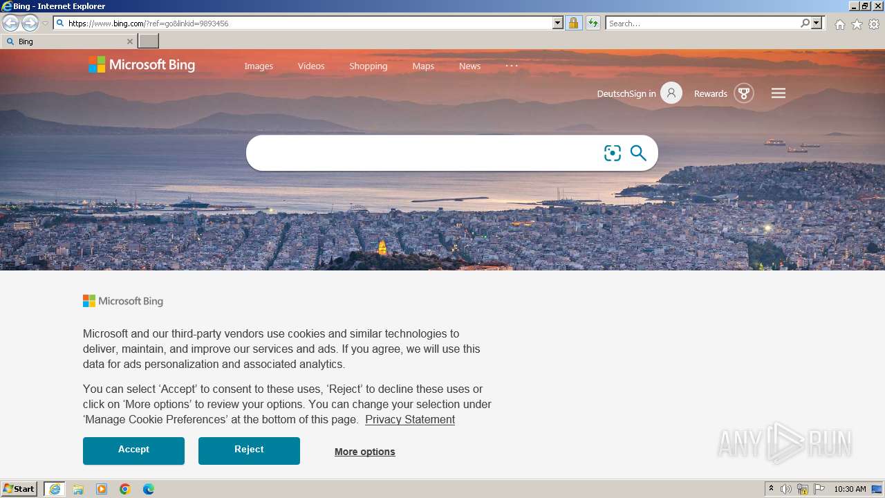 Malware analysis https://go.microsoft.com/fwlink/?linkid=09893456 No threats detected | ANY.RUN ...