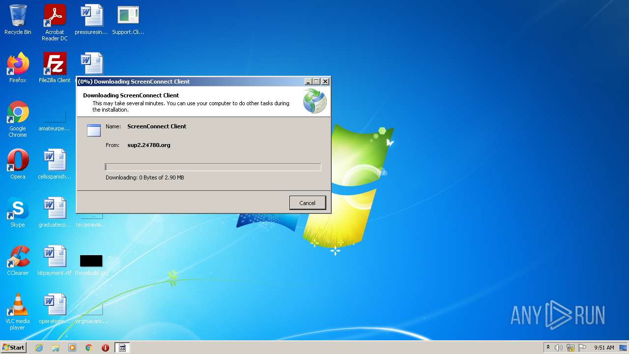 Malware Analysis Support.client.exe Malicious Activity 