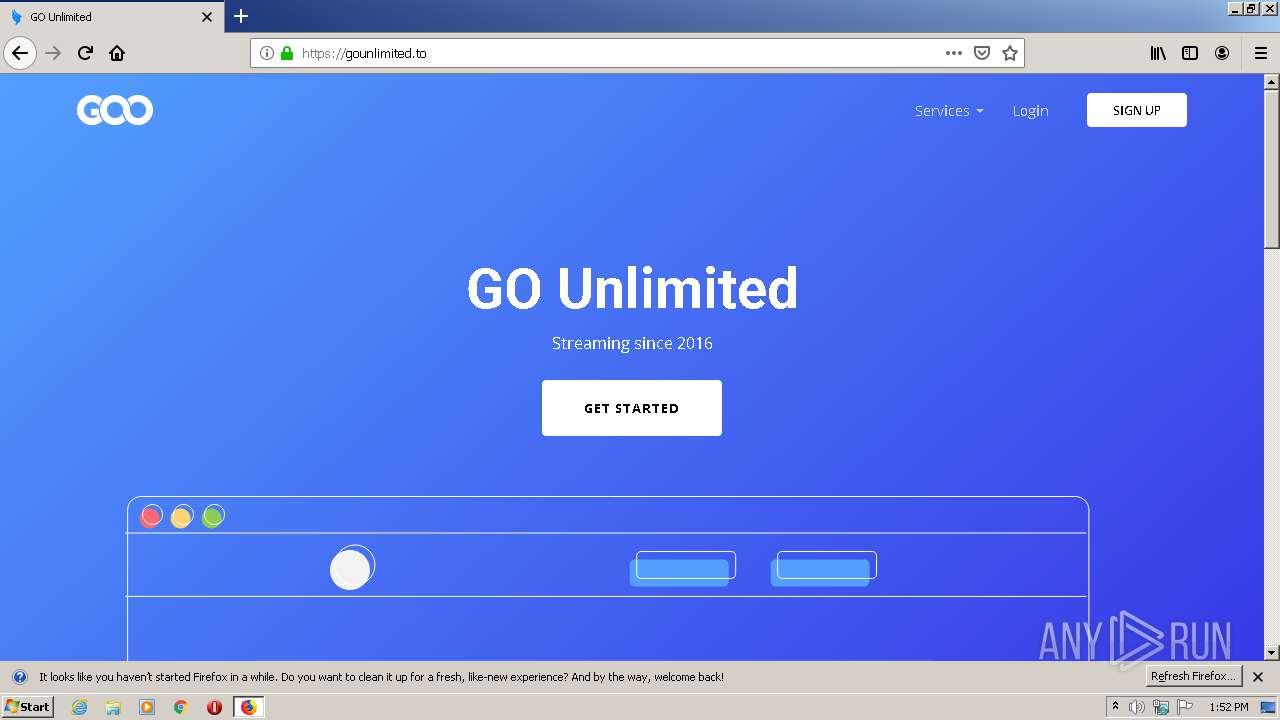 Malware analysis https://player.gounlimited.to Malicious activity | ANY ...