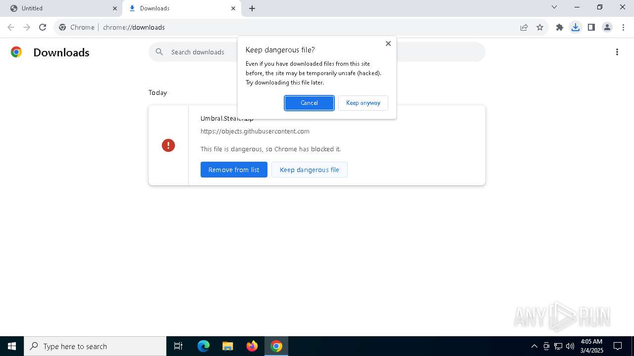 Malware analysis https://github.com/Blank-c/Umbral-Stealer/releases/download/v1.3/Umbral.Stealer ...