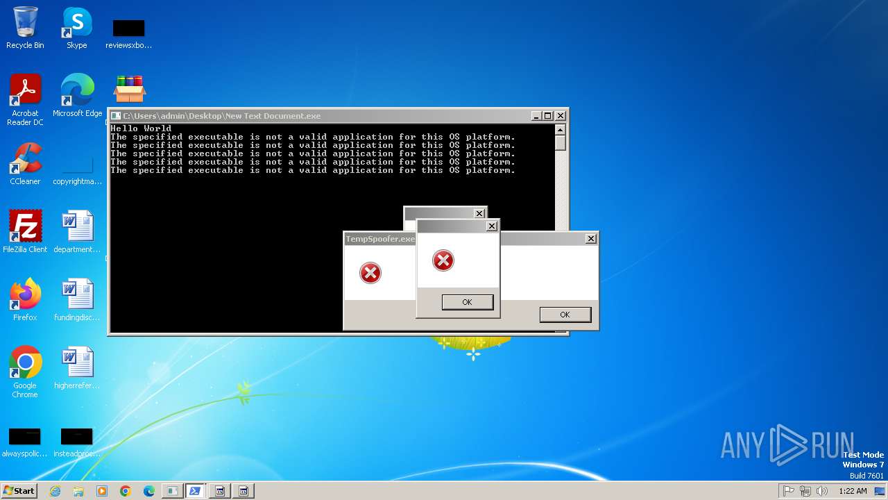 Analysis New Text Document.bin.exe (MD5 ...