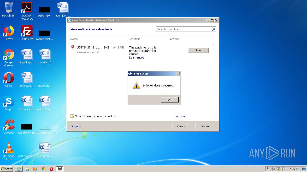 Malware analysis http://releases.obins.net/occ/win32/x64/ObinsKit_1.1.4 ...