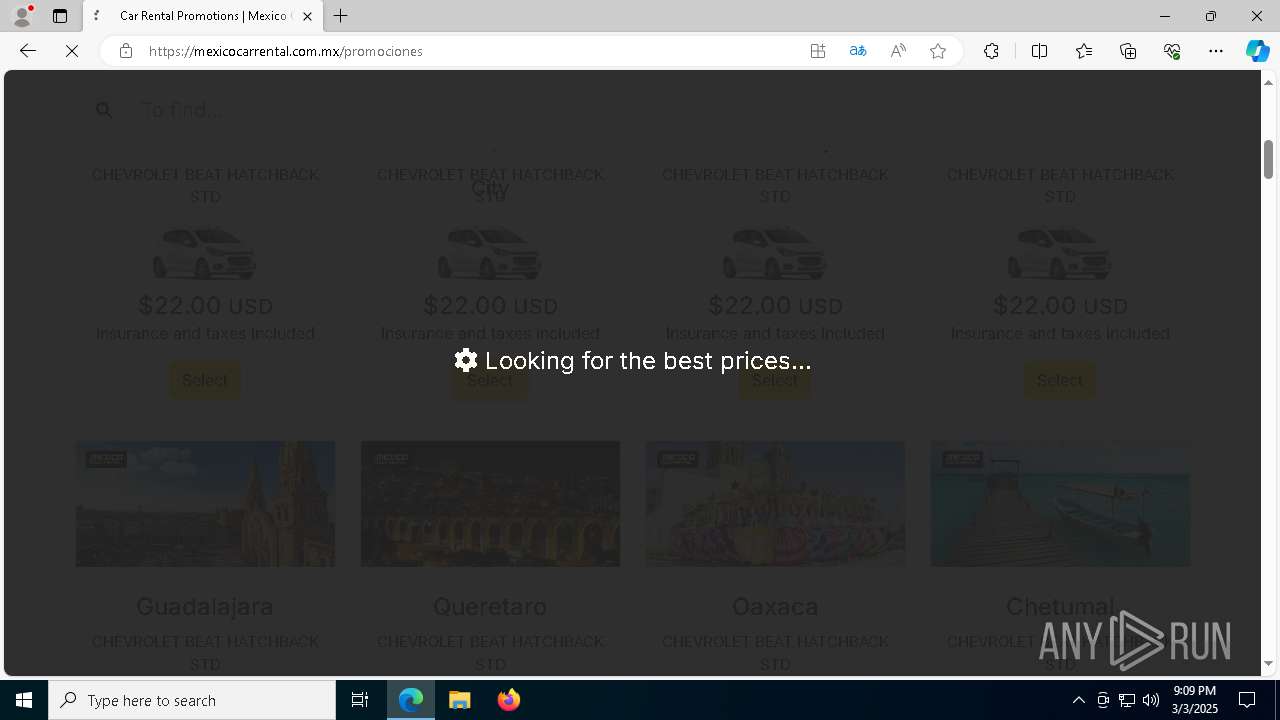 Analysis mexicocarrental.com.mx Malicious activity - Interactive analysis ANY.RUN