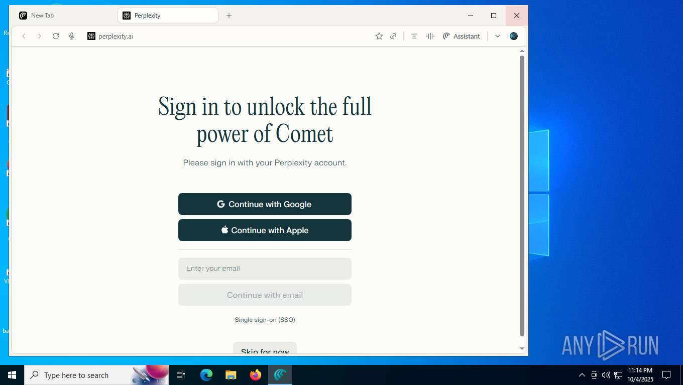 Malware analysis comet_installer_latest.exe Malicious activity | ANY ...